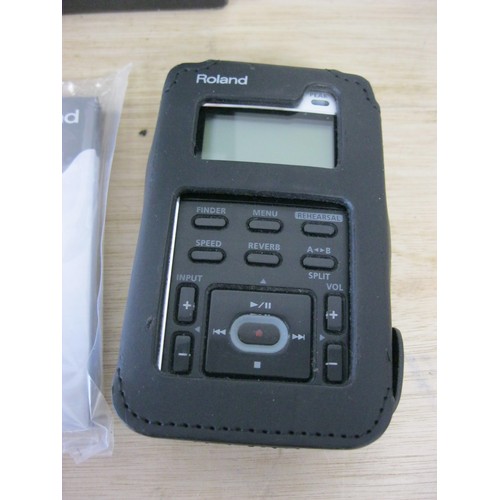 A Roland R-05 WAVE/MP3 Recorder in original box