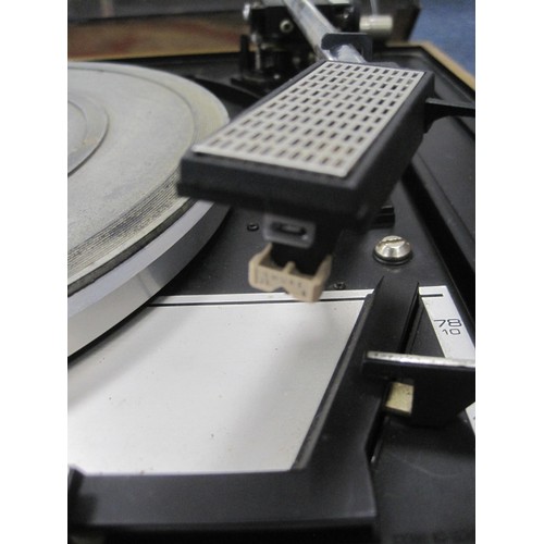 A vintage Garrard SP25 Mark IV turntable with original perspex cover ...