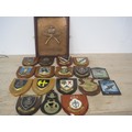 Eighteen military wall shields and plaques including: Royal Ghurka ...