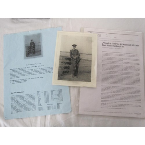 A WW2 RAF DFC & Bar Group awarded to Squadron Leader David Omond ...