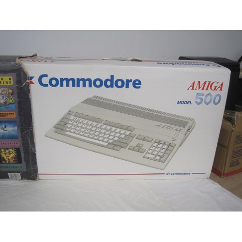 A Commodore Amiga 500 Batman computer system in original box