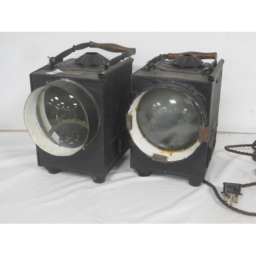 Vintage X2 Military 'lamp signaling B' or 'Begbie' lights dated 1913 ...