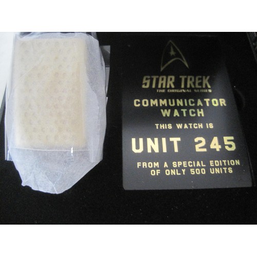 Star Trek Communicator watch mint boxed with original transport ...