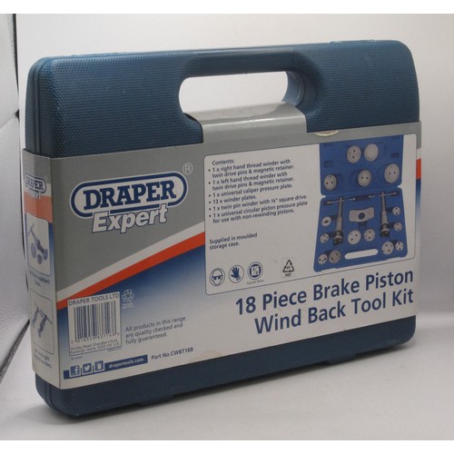 Draper 18 piece brake piston wind back tool kit