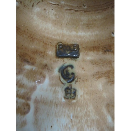 Poole Pottery, Guy Sydenham Kiln Lamp base with many mini examples of ...