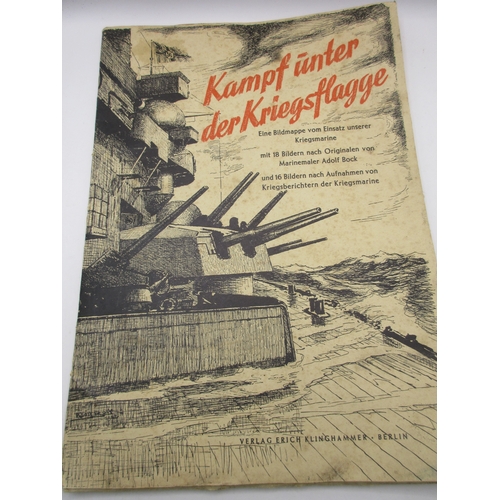 A WW2 German folder of photographs, Kampf unter der Kriegsflagge (life ...