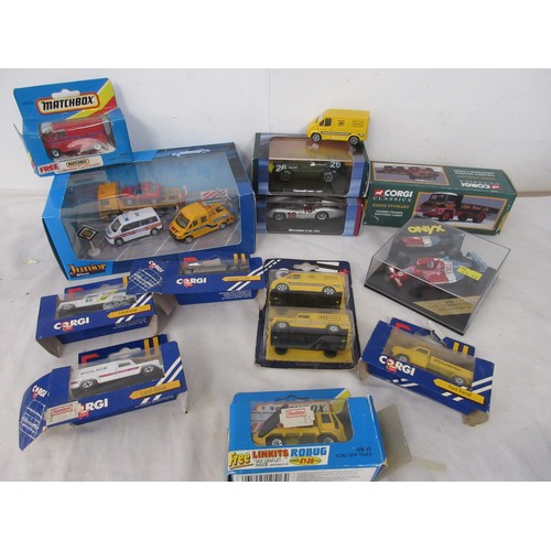 Various Corgi Cars, Vans and AA vehicles ,Two Atlas racing cars ,Corgi ...
