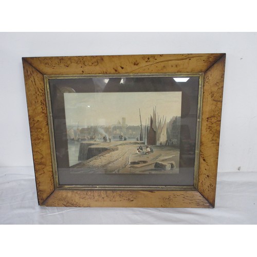 Four 19th century lithographs of continental scenes, each titled to the ...