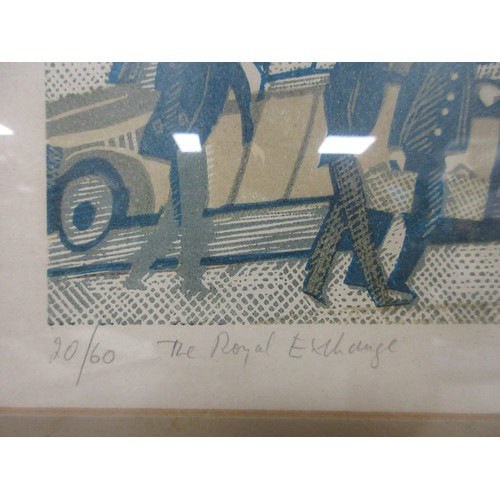 Rupert Shephard (1909-1992) - 'The Royal Exchange', lincout, signed ...