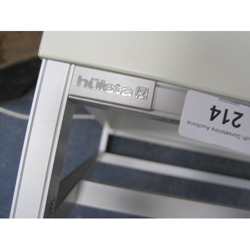 Hulsta low profile rectangular coffee table, cream laminate on ...