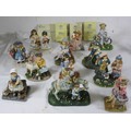 Twelve Leonardo Crisalis collection figures designed by Christine ...