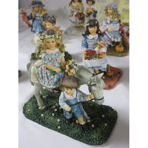 Twelve Leonardo Crisalis collection figures designed by Christine ...