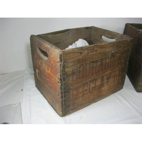 Two Courage & Barclay Brewery Crates