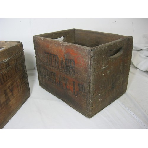 Two Courage & Barclay Brewery Crates