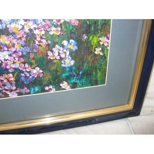 Unknown (signature indistinct): a textured oil on board, in the style ...