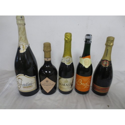 5 bottles of sparkling wine comprising a Lindauer Rose, a Castellore ...