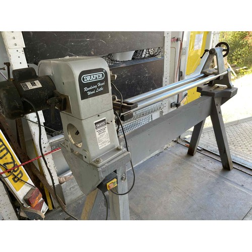 A large Draper Revolving Head Wood Lathe, WTL100A, on stand, in working ...