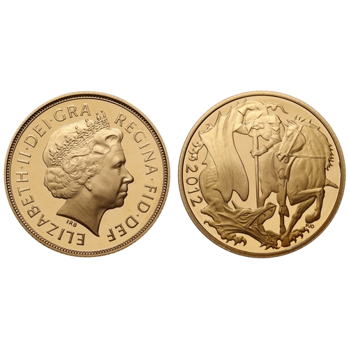 Elizabeth II 2012 gold proof Sovereign
