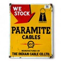 Vintage 'Paramite' enamel sign. Dimensions: Width- 38 cm, Height- 30 cm