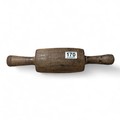 Large antique rustic hardwood rolling pin. Dimensions: Width- 9 cm ...