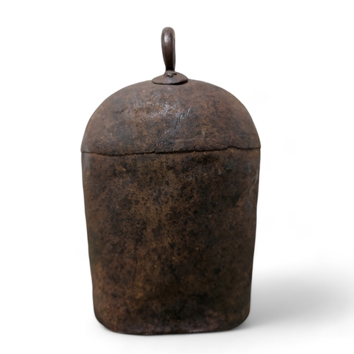 Large size antique Indian metal cow bell. Dimensions: Width- 15 cm ...
