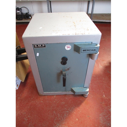 An SMP Mercian safe (64cm high x 48cm wide x 48cm deep excluding hinges)