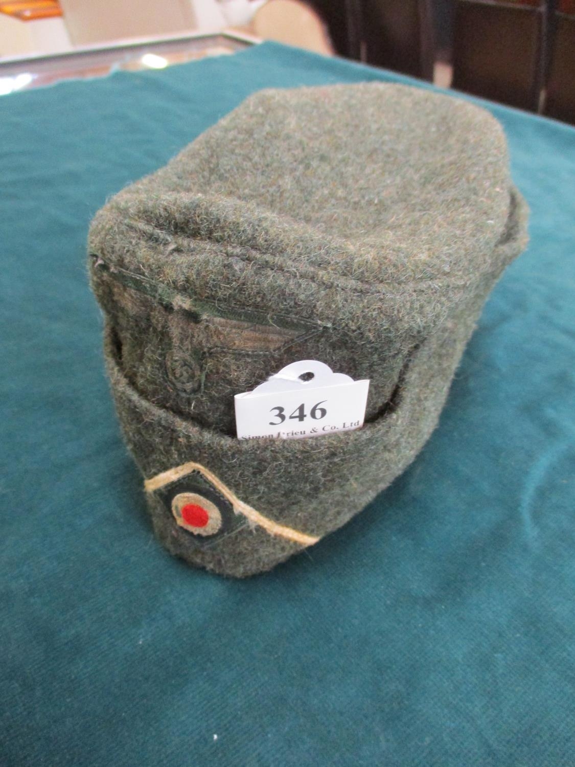A World War II German army side cap maker marked