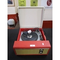 A vintage Fidelity portable record player