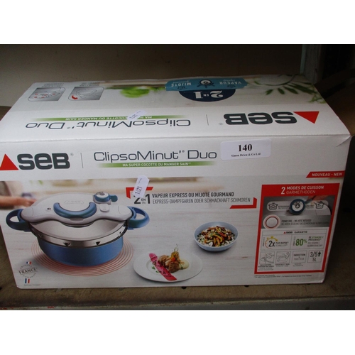 A Seb pressure cooker - new and boxed