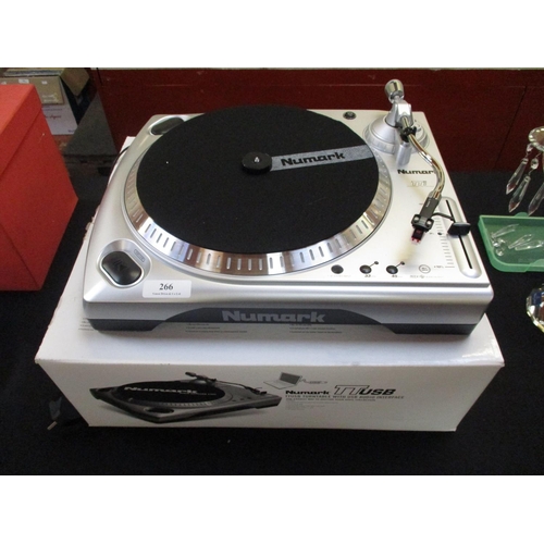A Numark TT USB turntable