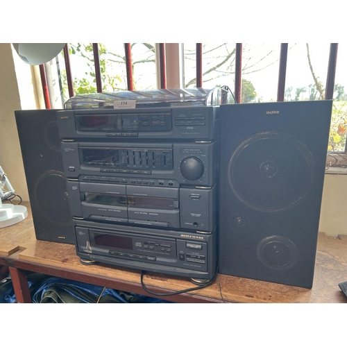 A Sanyo stacking music system