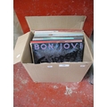 A collection of long playing vinyl records