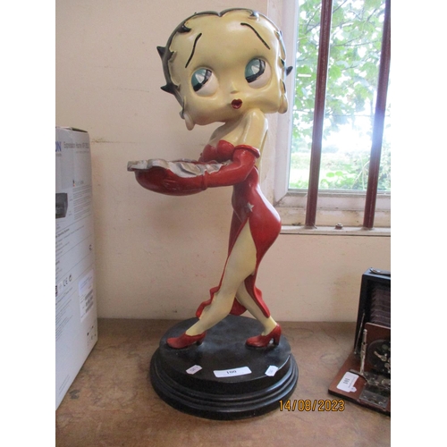 A large model of Betty Boop on plinth