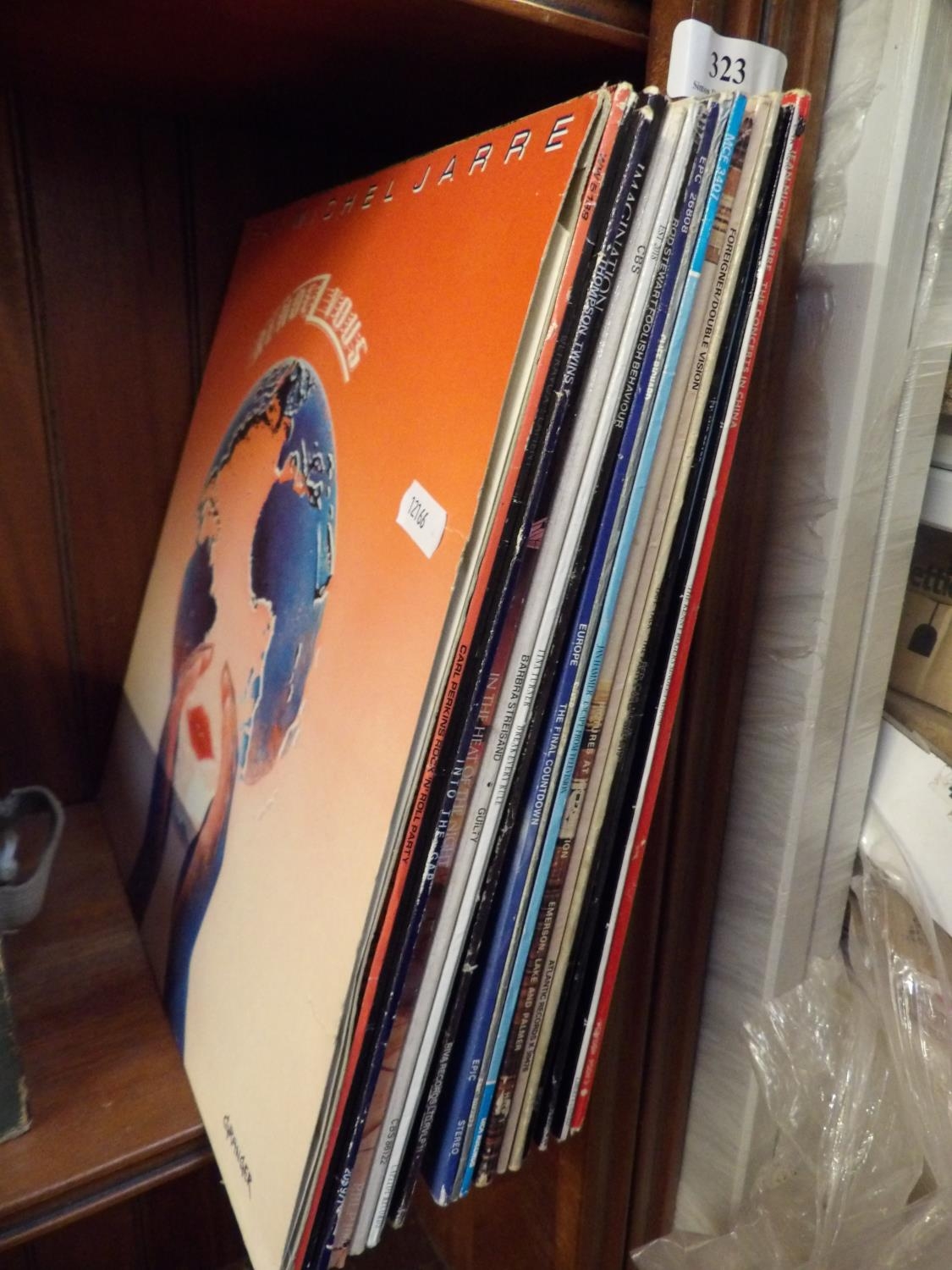 A selection of long playing records