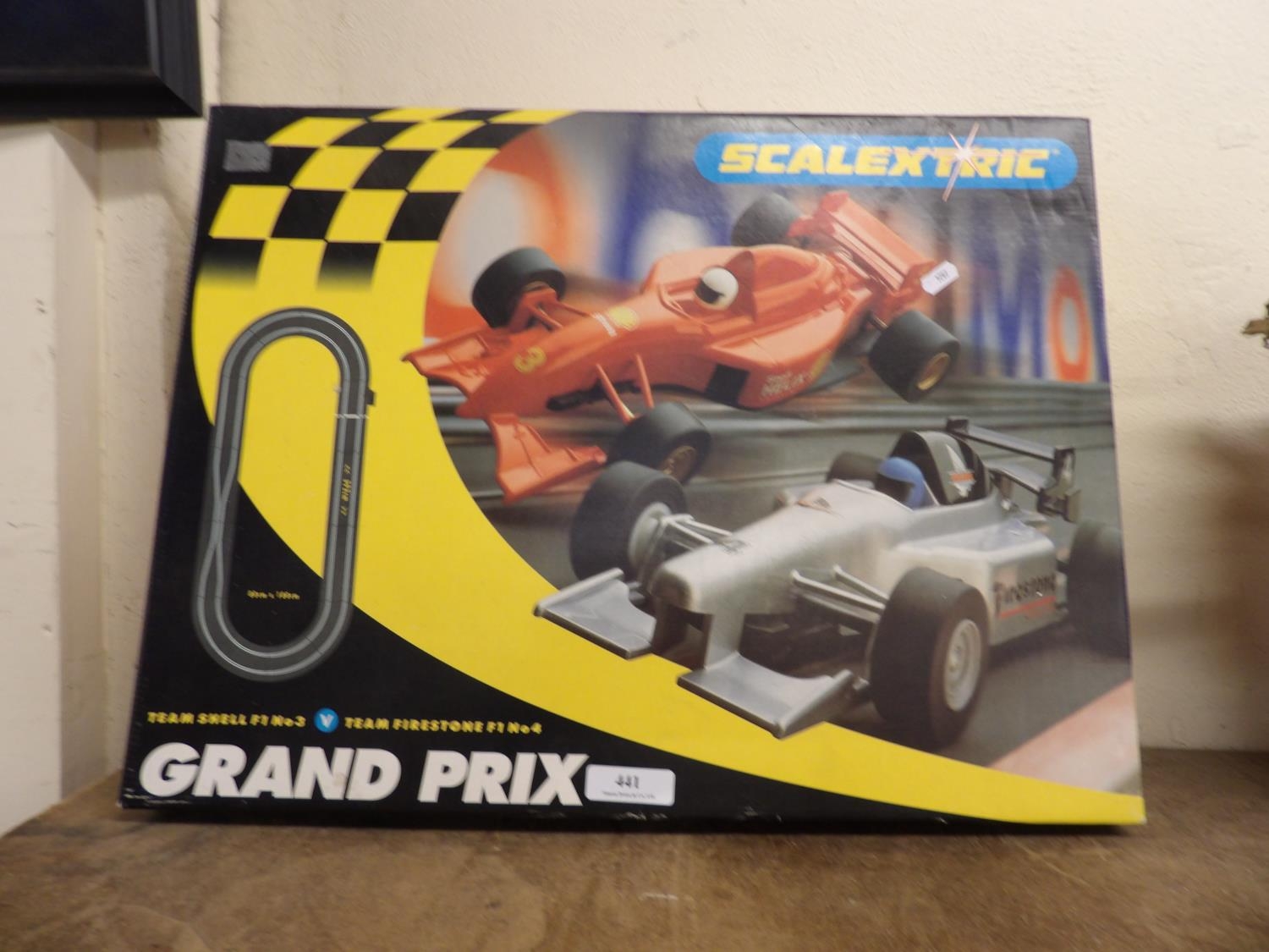 A Scalextric Grand Prix racing set