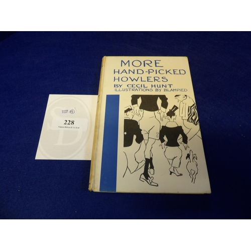 A book "More Hand Picked Howlers" first edition, illustrated by Edmund ...