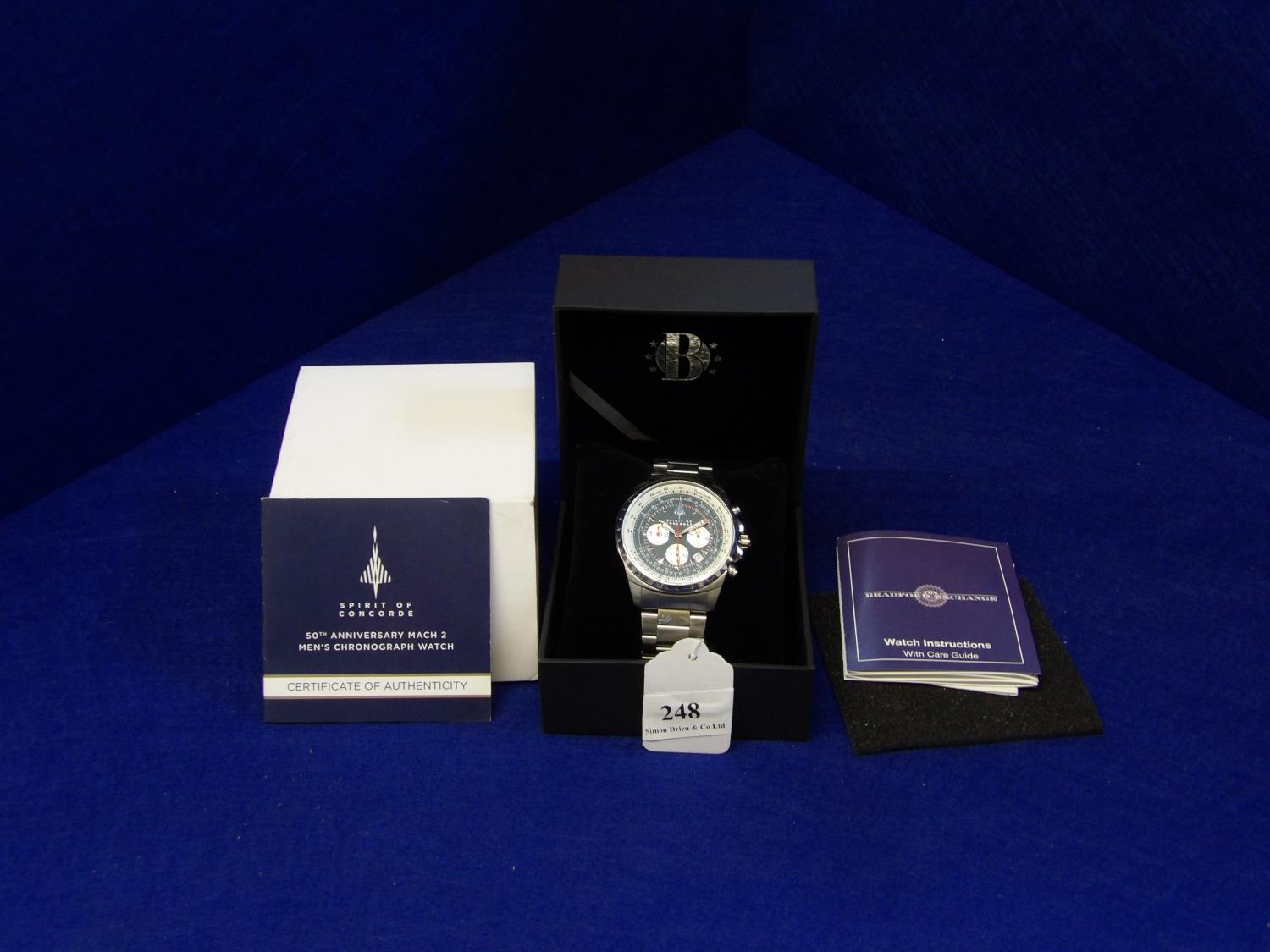 "Spirit of Concorde" a 50th Annivery Mach 2 chronograph wrist watch - new
