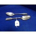 A pair of silver serving spoons, Edinburgh 1809
