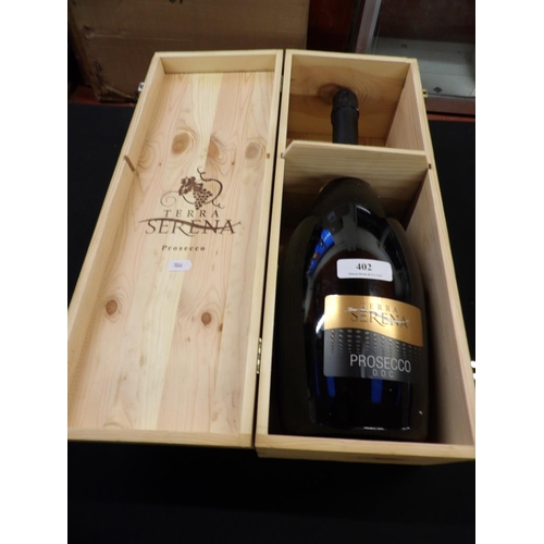 A presentation 3 litre bottle of Terra Serena Prosecco D.O.C.
