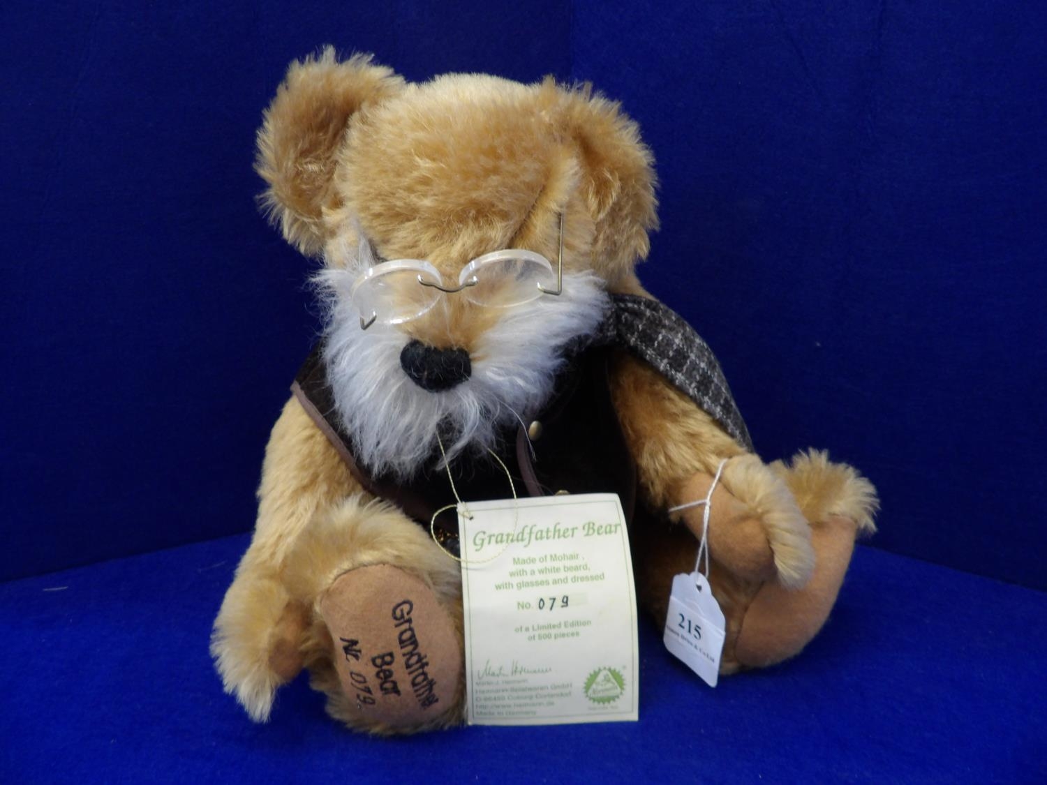 A Martin J Hermann Grandfather bear numbered 079