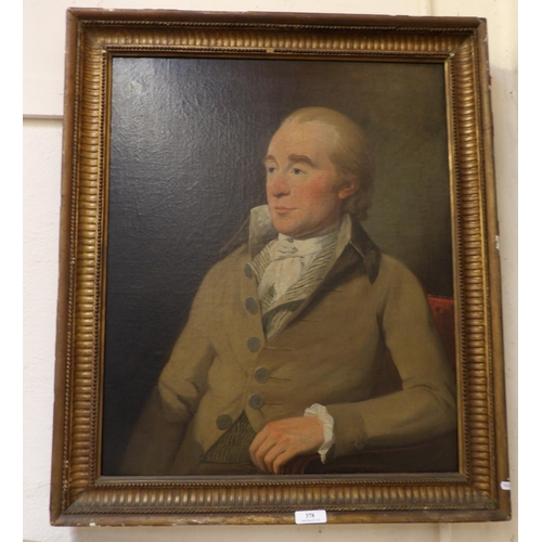 A vintage portrait of Robert Craig 1795 of Overnewton, oil on canvas