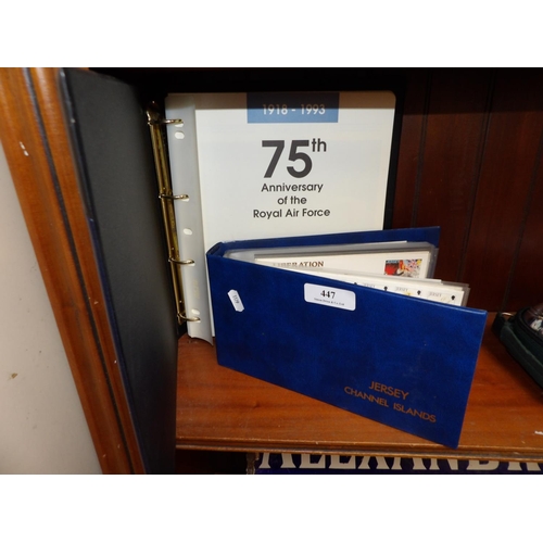 A 75th Anniversary of The Royal Airforce postage stamp binder together ...