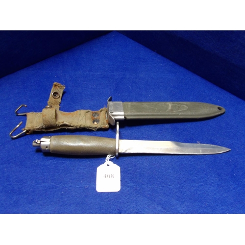 A bayonet complete with scabbard
