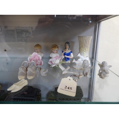 A selection of porcelain models