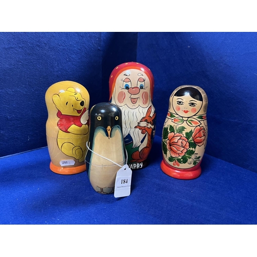 Four Matryoshka dolls