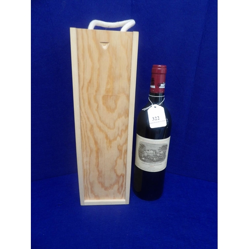 A bottle of Chateau Lafitte Rothschild Pouillac 1992