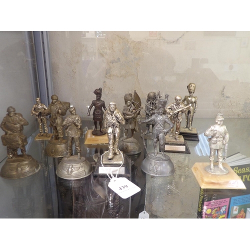 A collection of Chas Stadden and other metallic military figures
