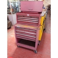 An American Pro roll cab tool cabinet with top box