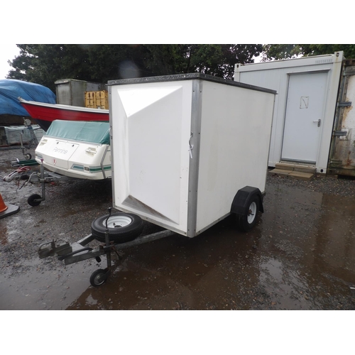 A Luton trailer fitted a roller shutter door