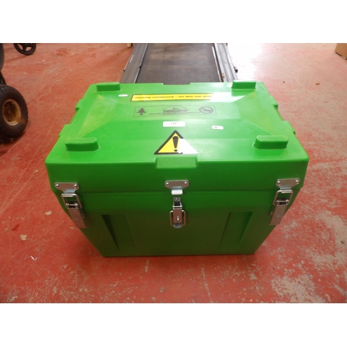A Chem-Lock safe chemical transport box